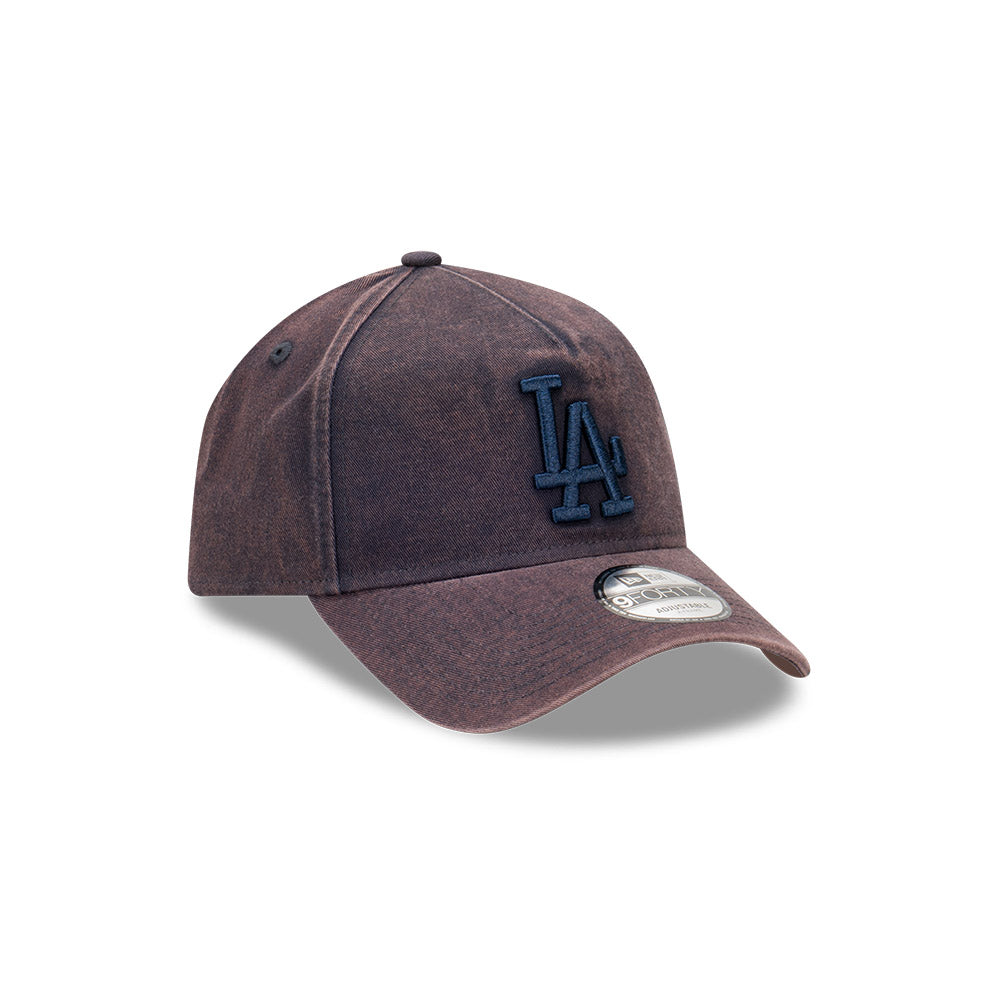 Los Angeles Dodgers 9FORTY Navy Washed A-Frame MLB Snapback Hat ...
