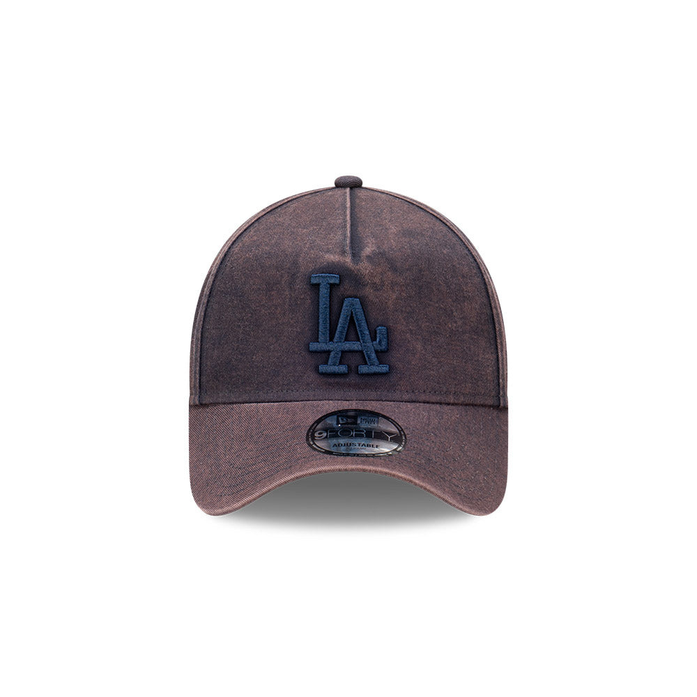 Los Angeles Dodgers 9FORTY Navy Washed A-Frame MLB Snapback Hat ...