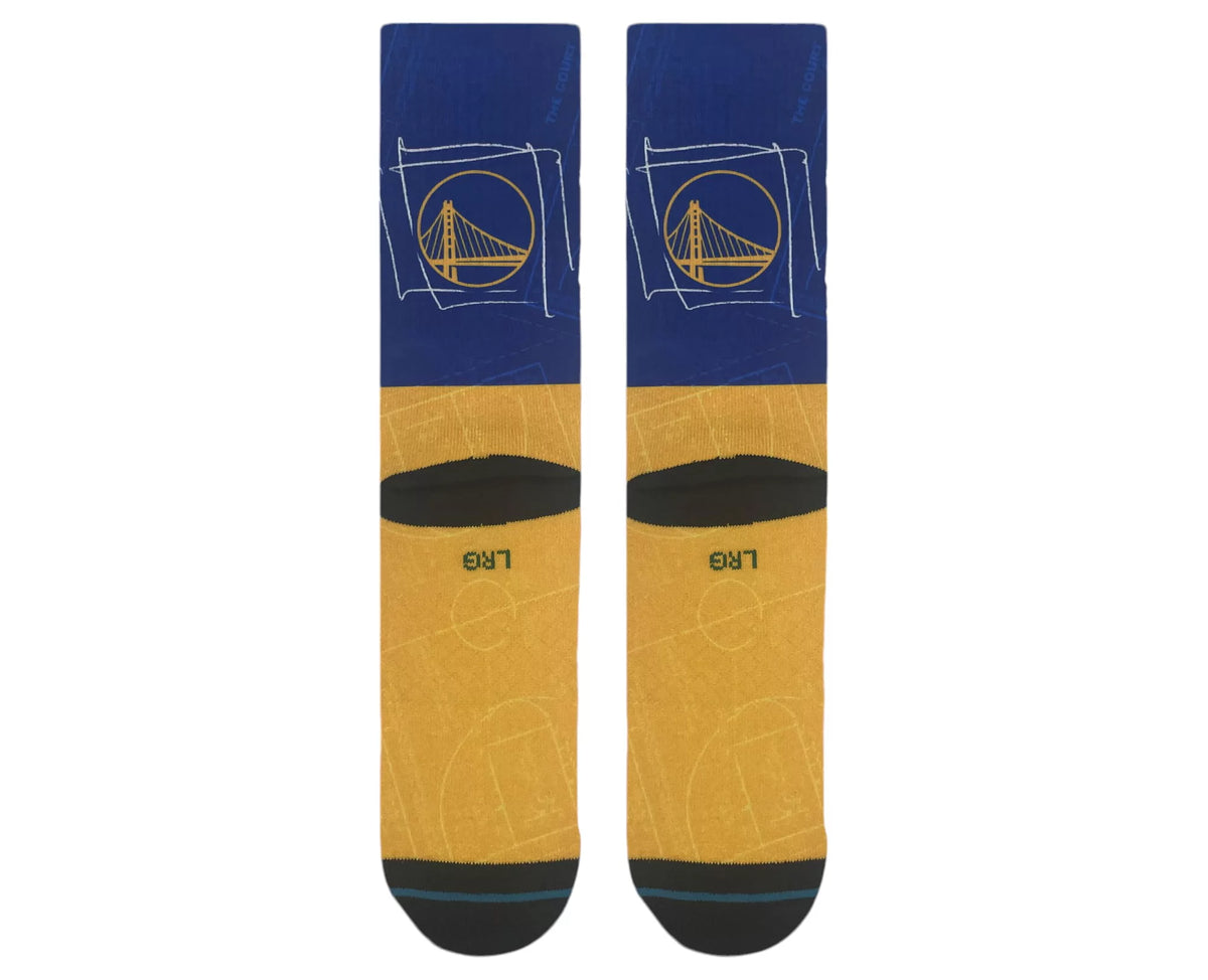 Stephen Curry Golden State Warriors Pasted Stance NBA Socks ...