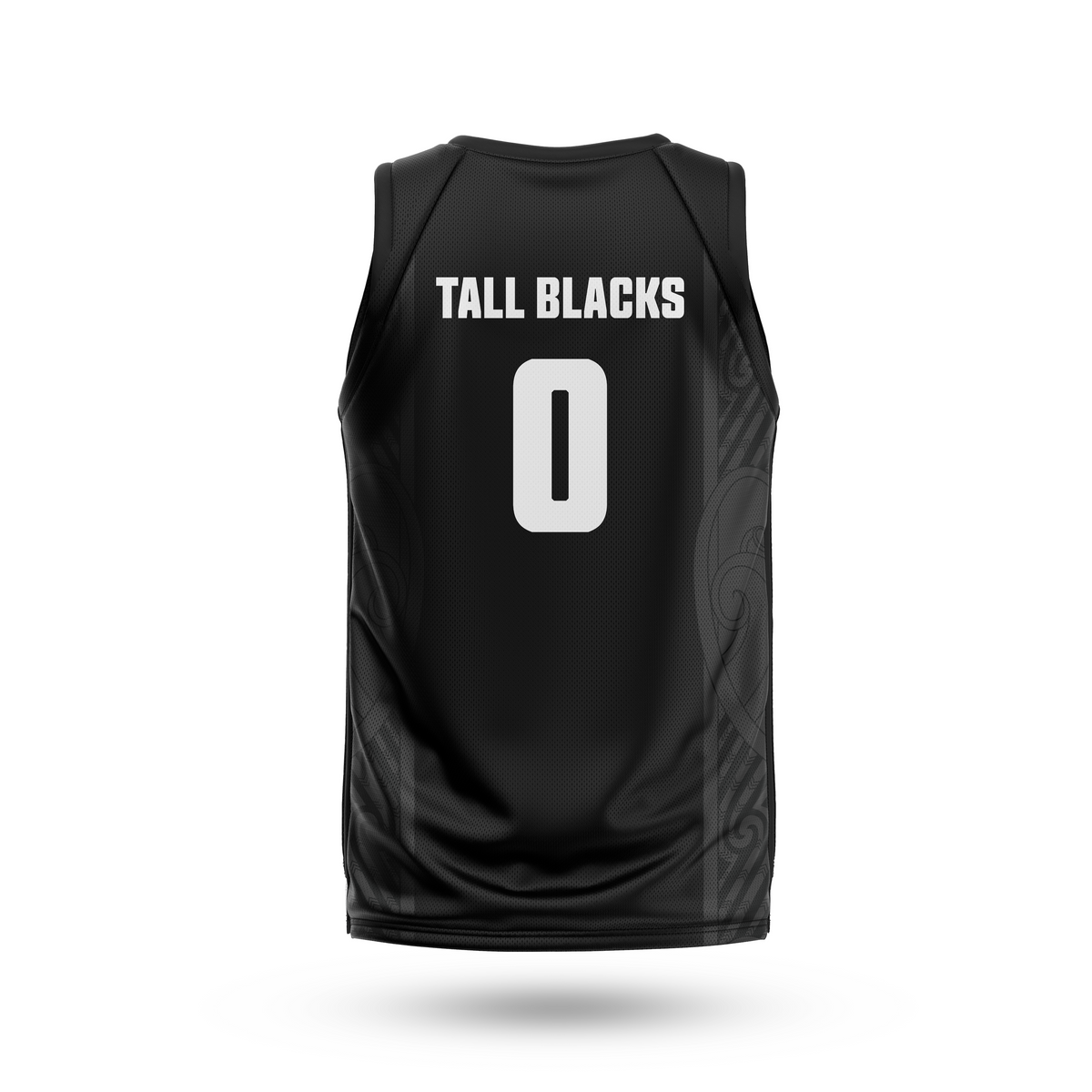 New Zealand Tall Blacks #0 National Black Official Youth Jersey ...